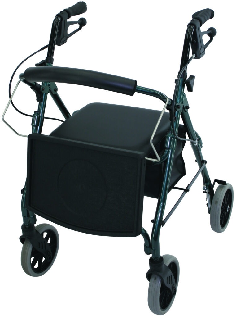 Able Mobility Walker Rollator 8" Green - Hector Jones