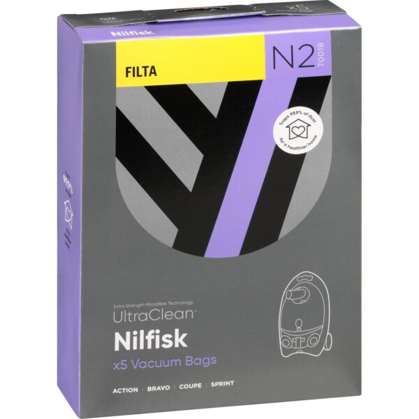 70018 FILTA ULTRACLEAN NILFISK SPRINT VACUUM BAGS 5 PACK - Hector Jones