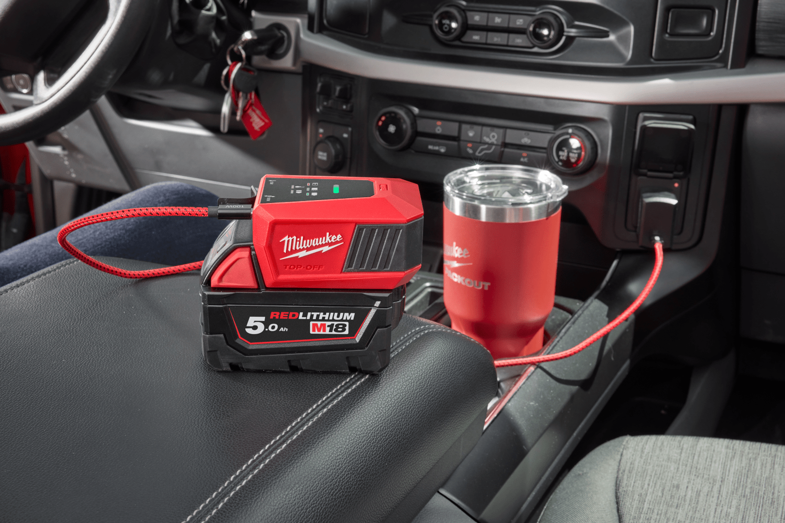 Milwaukee M18™ TOP-OFF Bidirectional Charger & Power Supply - Hector Jones