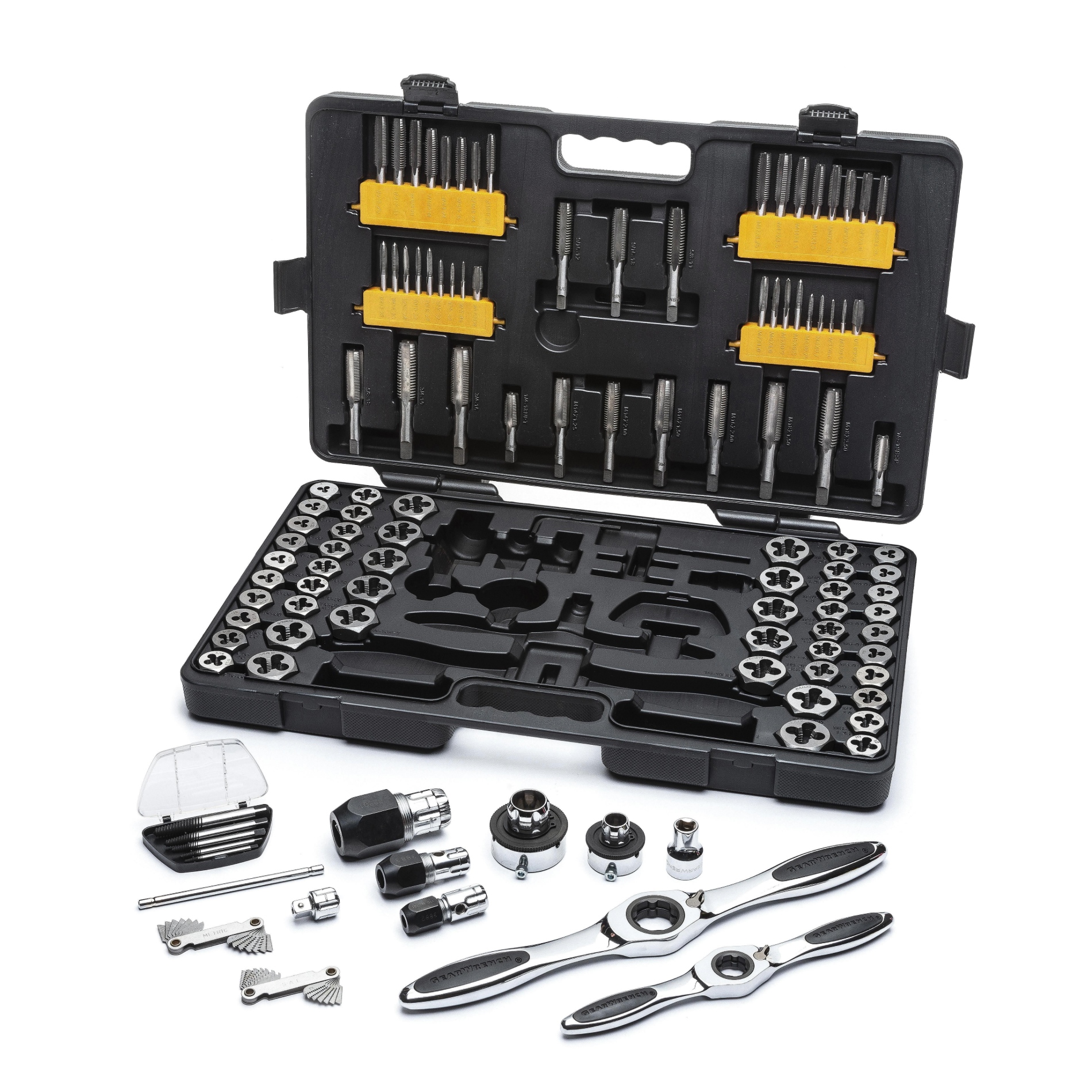 GEARWRENCH 114Pc Metric/SAE Ratcheting Tap & Die Set - Hector Jones